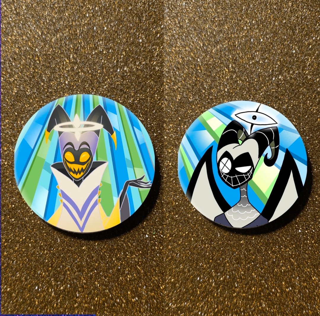 Adam and Lute Hazbin Hotel Badges - Etsy UK