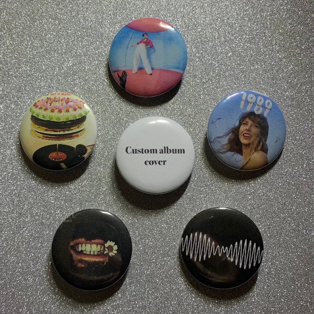 Custom Album Cover Badges - Etsy