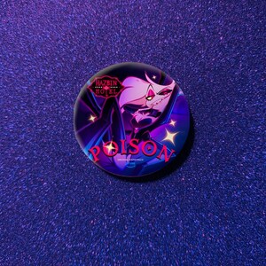 Poison Album Cover Angel Hazbin Hotel Badges - Etsy