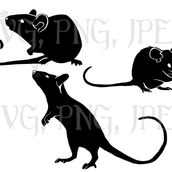 Mouse Rat Svg - Etsy