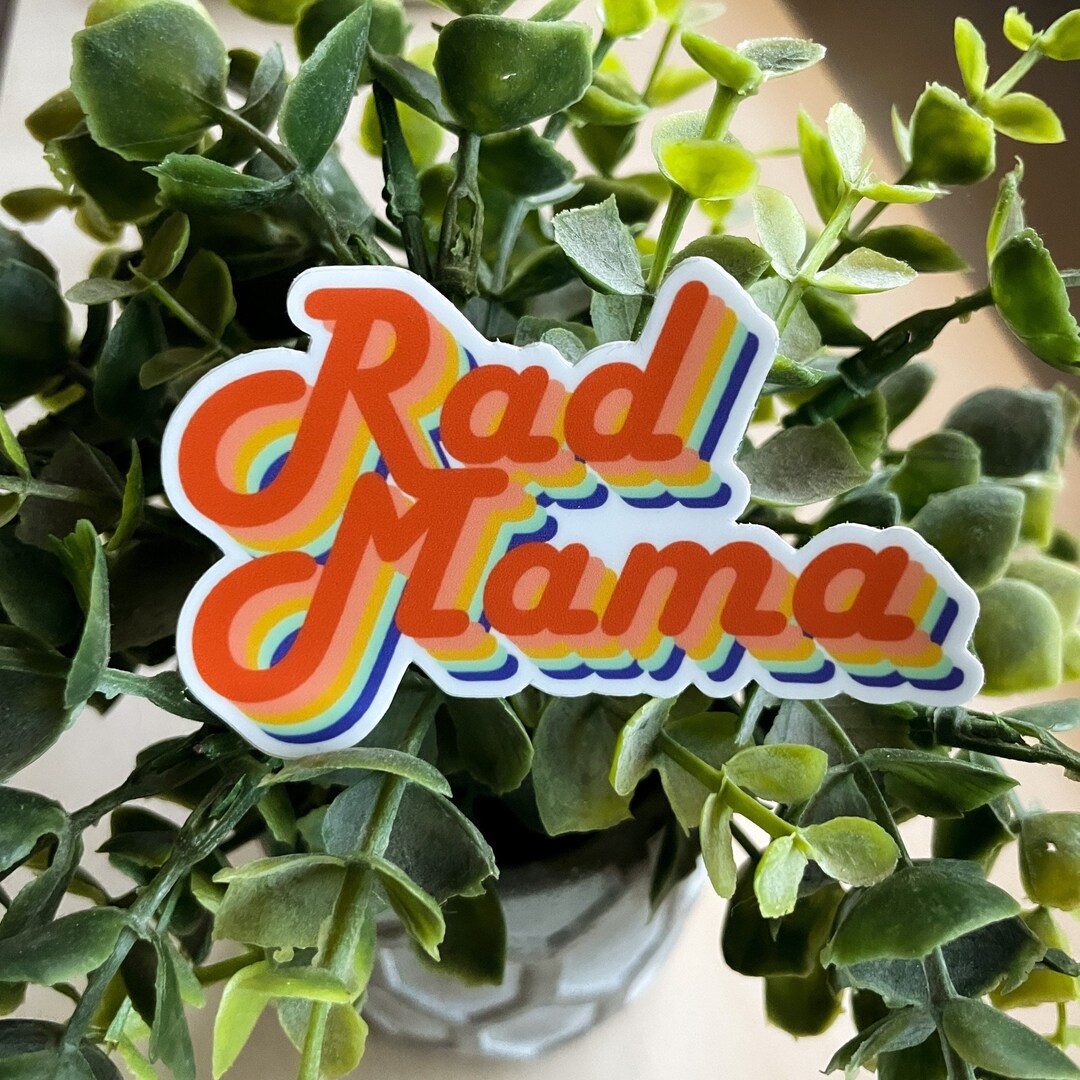 RAD MAMA Sticker Yeti, Windows, Laptop, Tumblers - Etsy