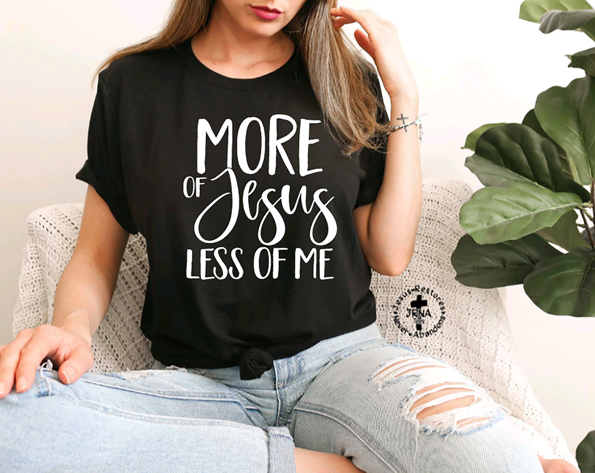 Christian Shirt More Like Jesus Less Like Me Shirt - Etsy UK