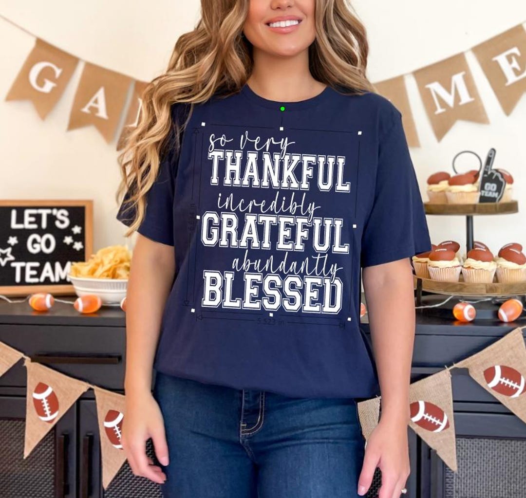 Thankful Grateful Blessed Sweater, Women's Fall Thanksgiving Long ...
