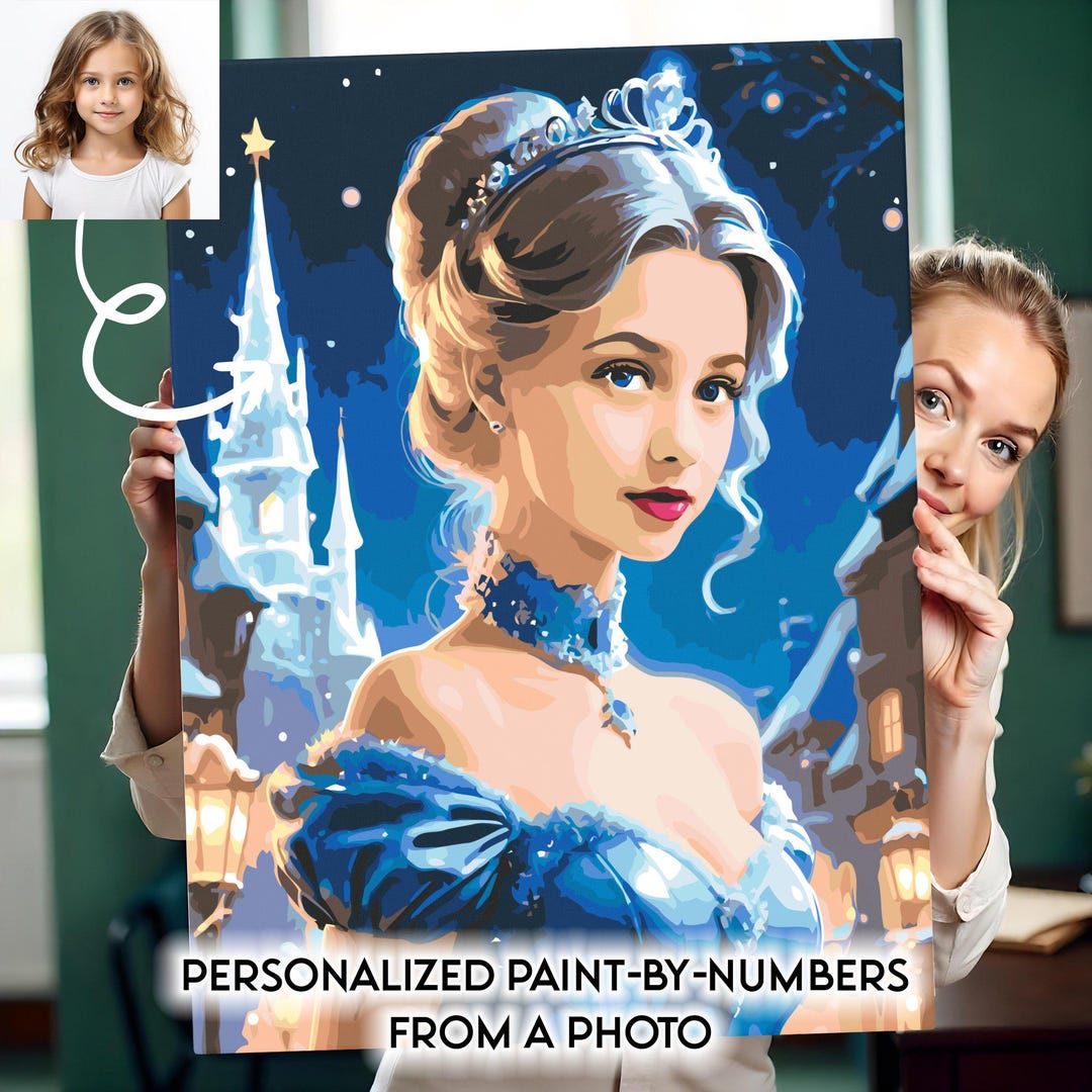 Custom Princess Paint by Numbers | Personalized Fairy-tale Princess ...