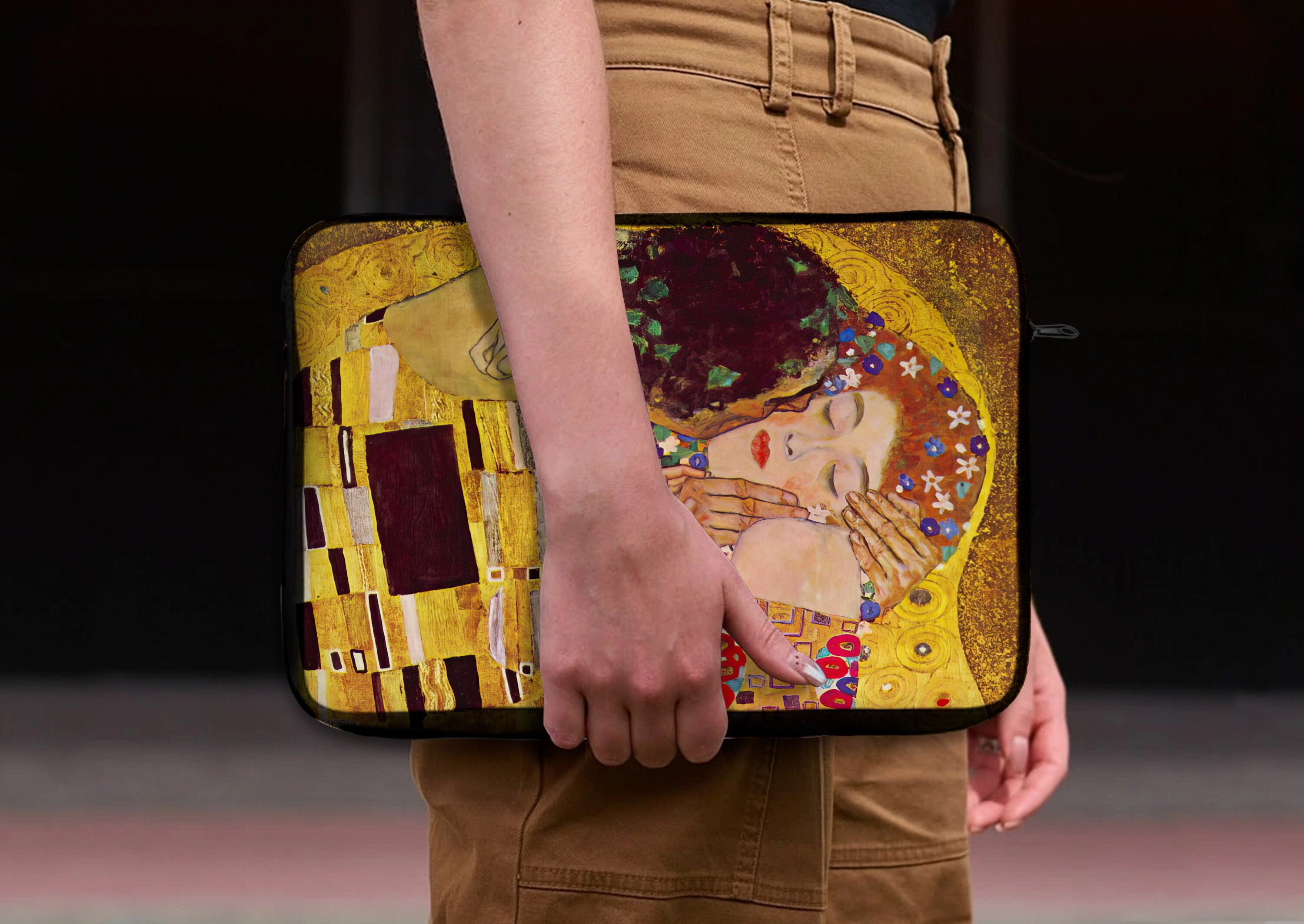 The Kiss Laptop Sleeve 13 Inch Laptop Sleeve Gustav Klimt - Etsy