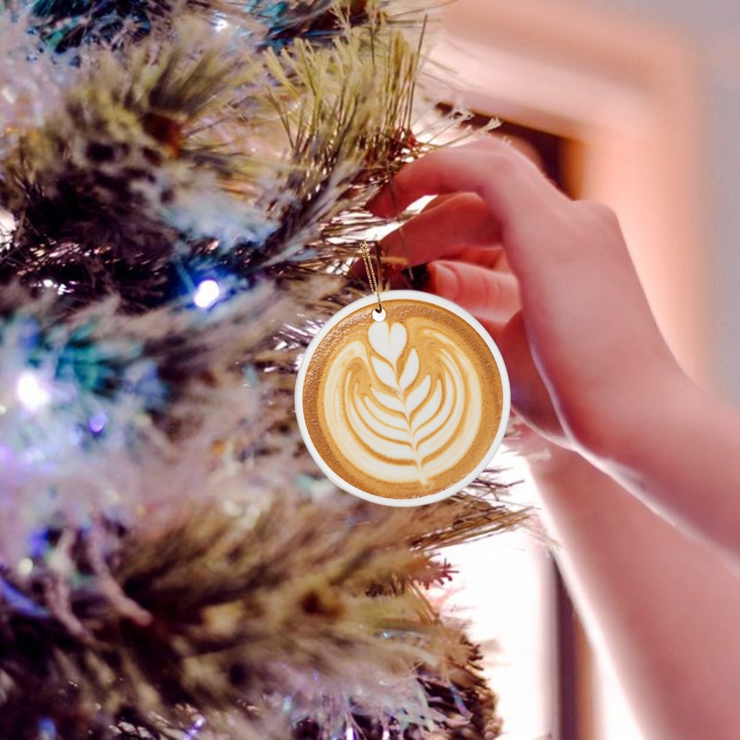 Latte Art Ornament Gift for Barista Christmas Ornament |coffee Ornament ...