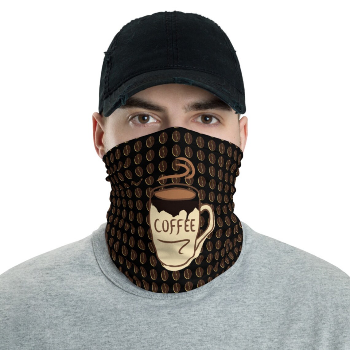 Neck Gaiter Face Mask Reusable And Washable Fabric With A | Etsy