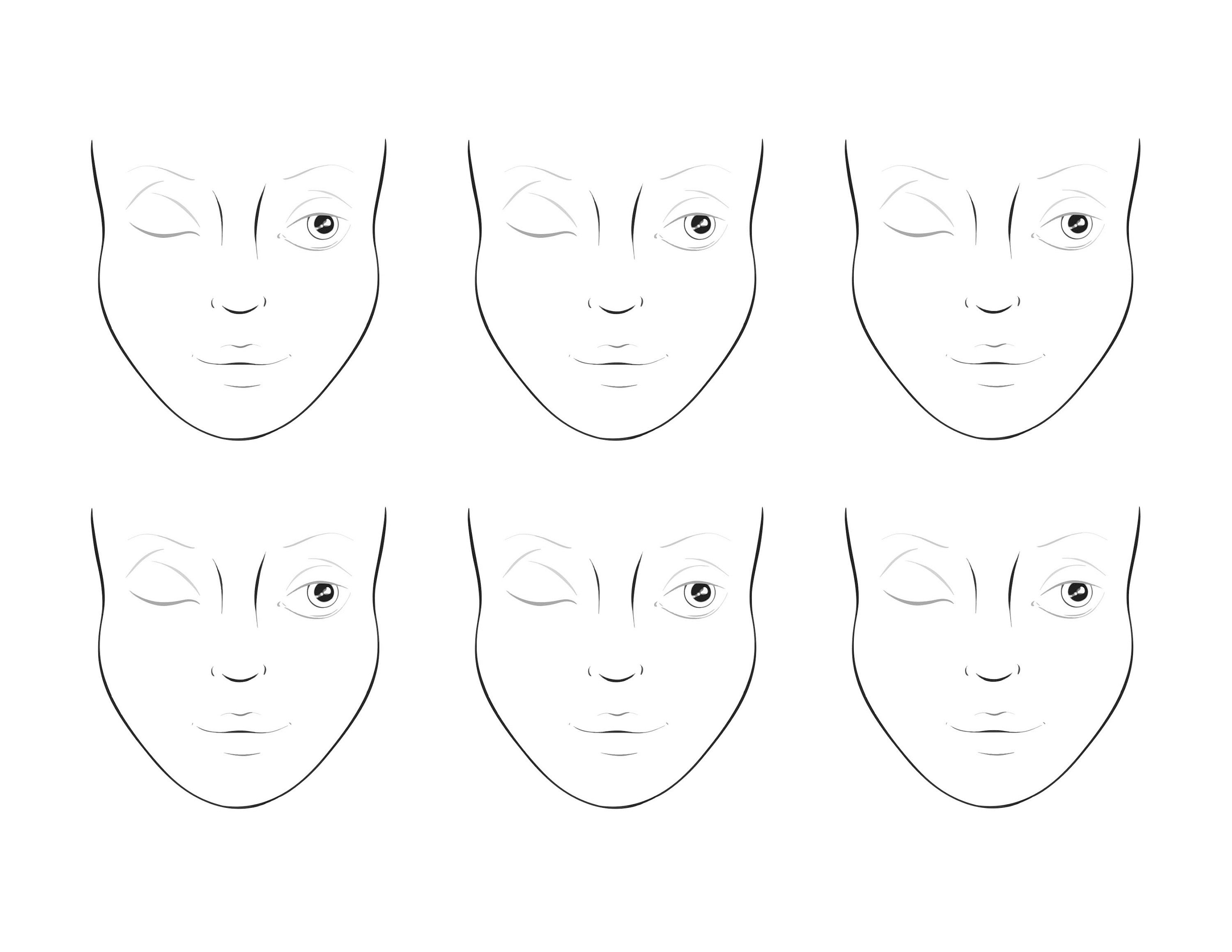 Facechart Pack Printable Makeup Artist - Etsy