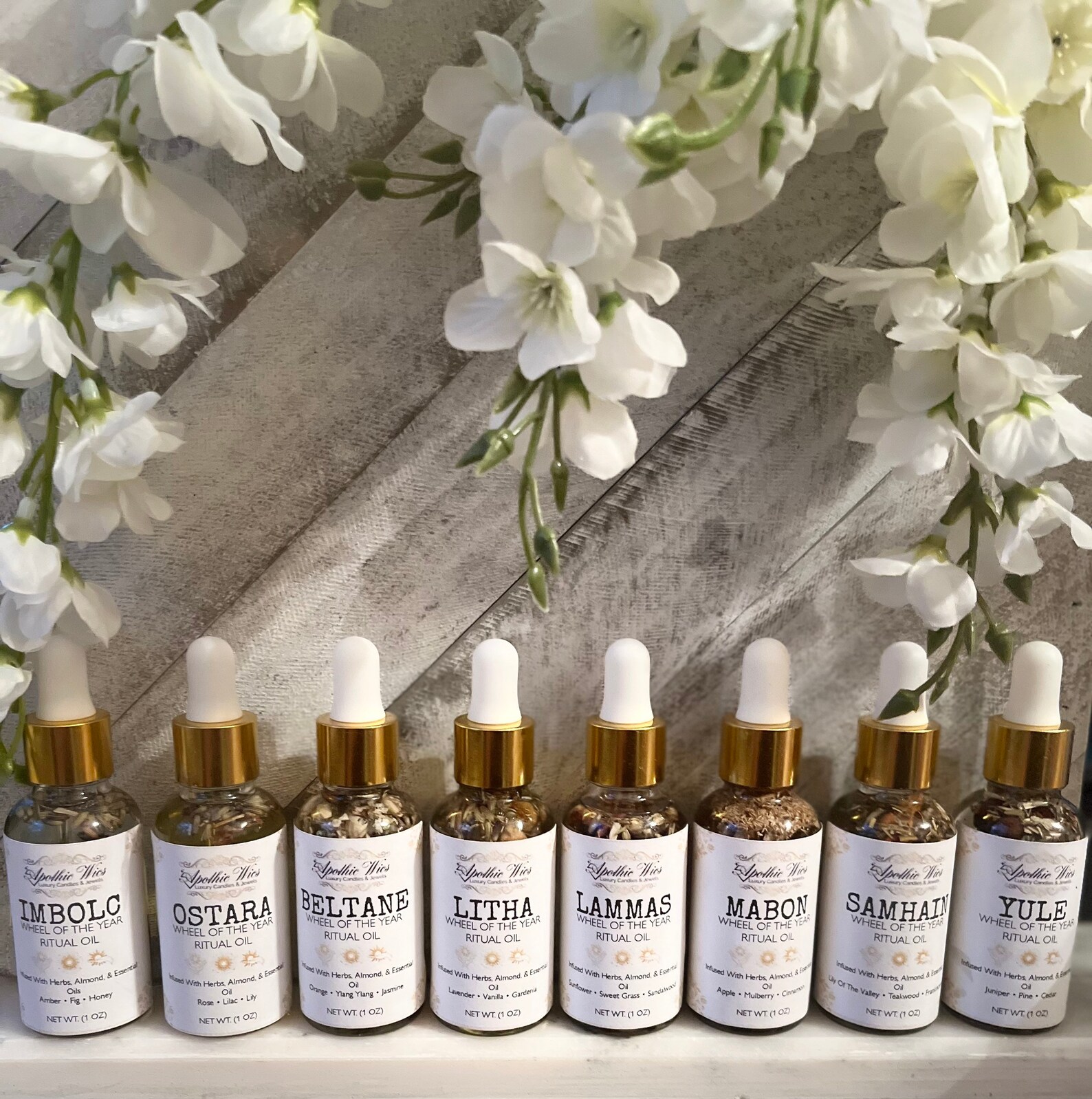 Wheel of the Year Sabbat Pagan Witches Brew Perfume Oil Sample Set - Etsy