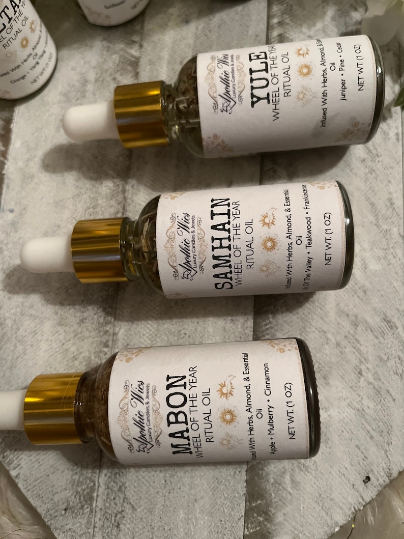 Wheel of the Year Sabbat Pagan Witches Brew Perfume Oil Sample Set - Etsy