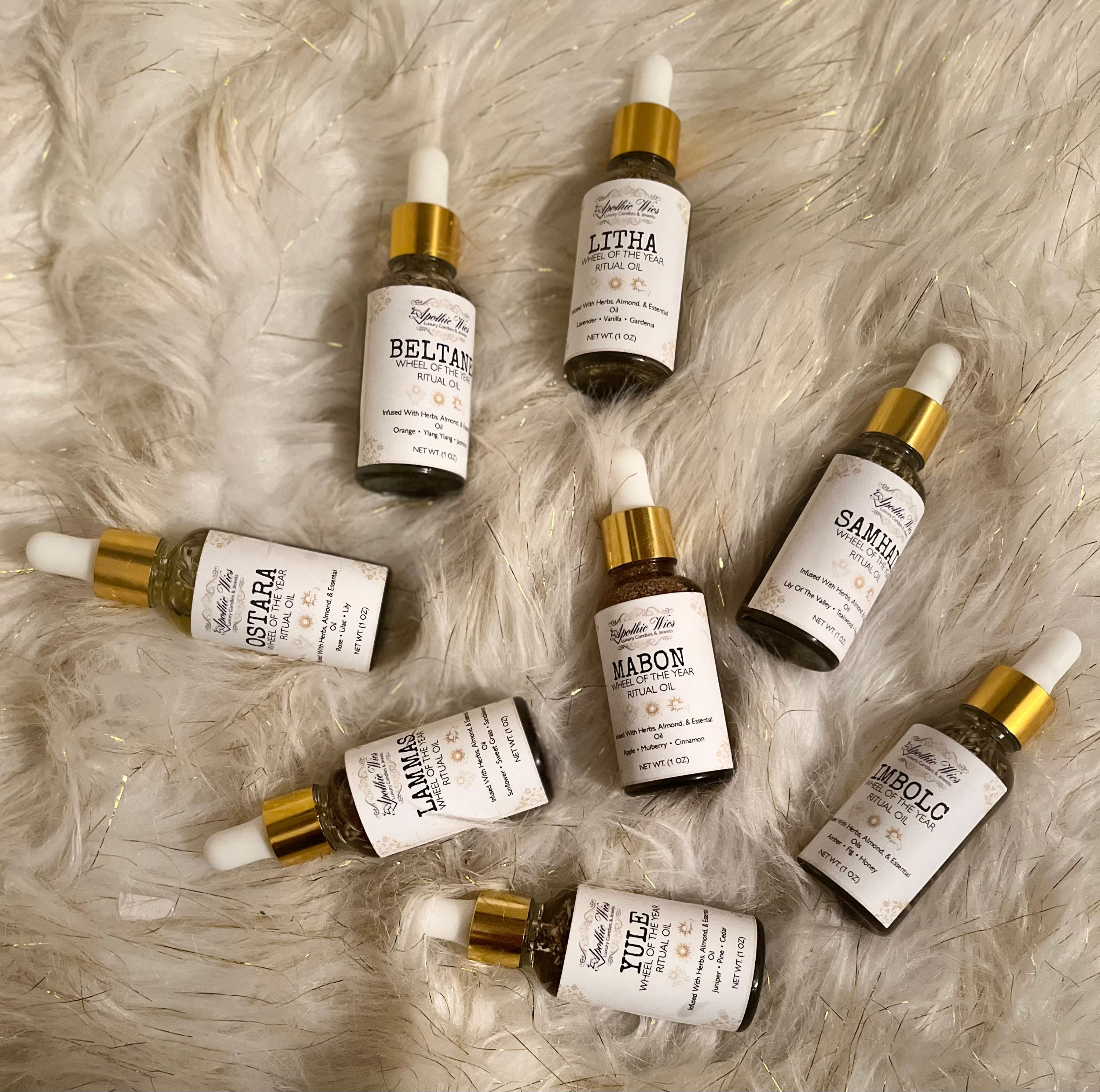 Wheel of the Year Sabbat Pagan Witches Brew Perfume Oil Sample Set - Etsy