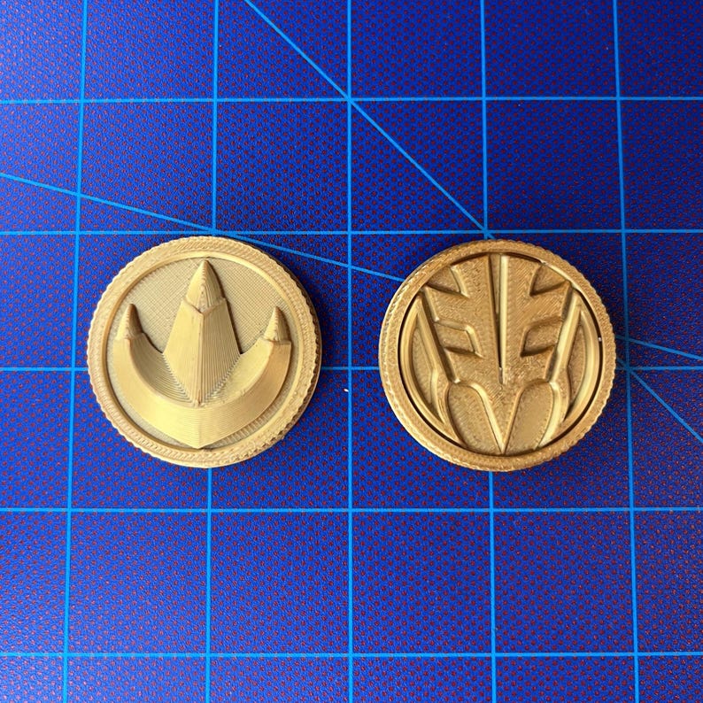 Might Morphin Power Rangers Coins 3D Printed Kit MMPR - Etsy