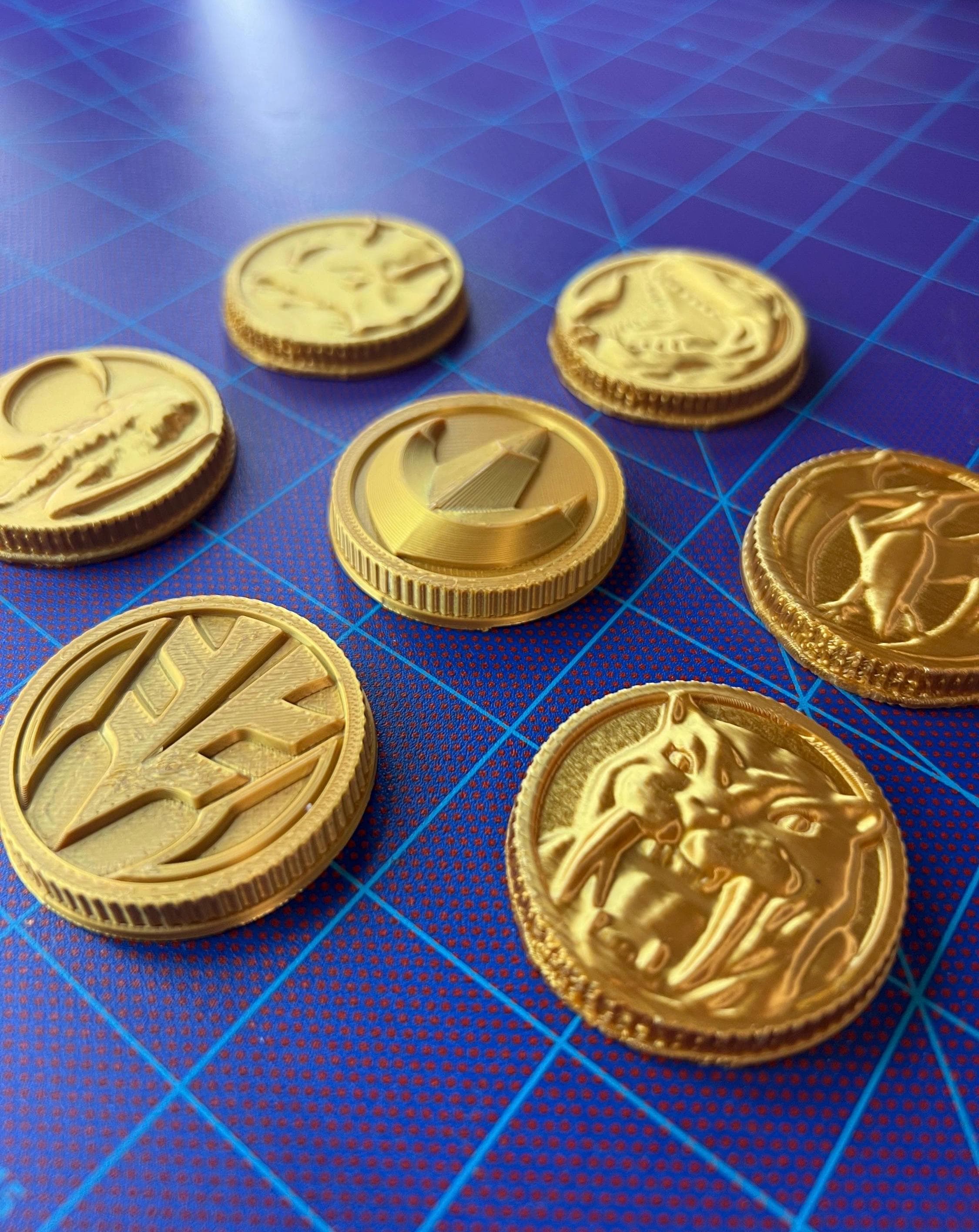 Might Morphin Power Rangers Coins 3D Printed Kit MMPR - Etsy
