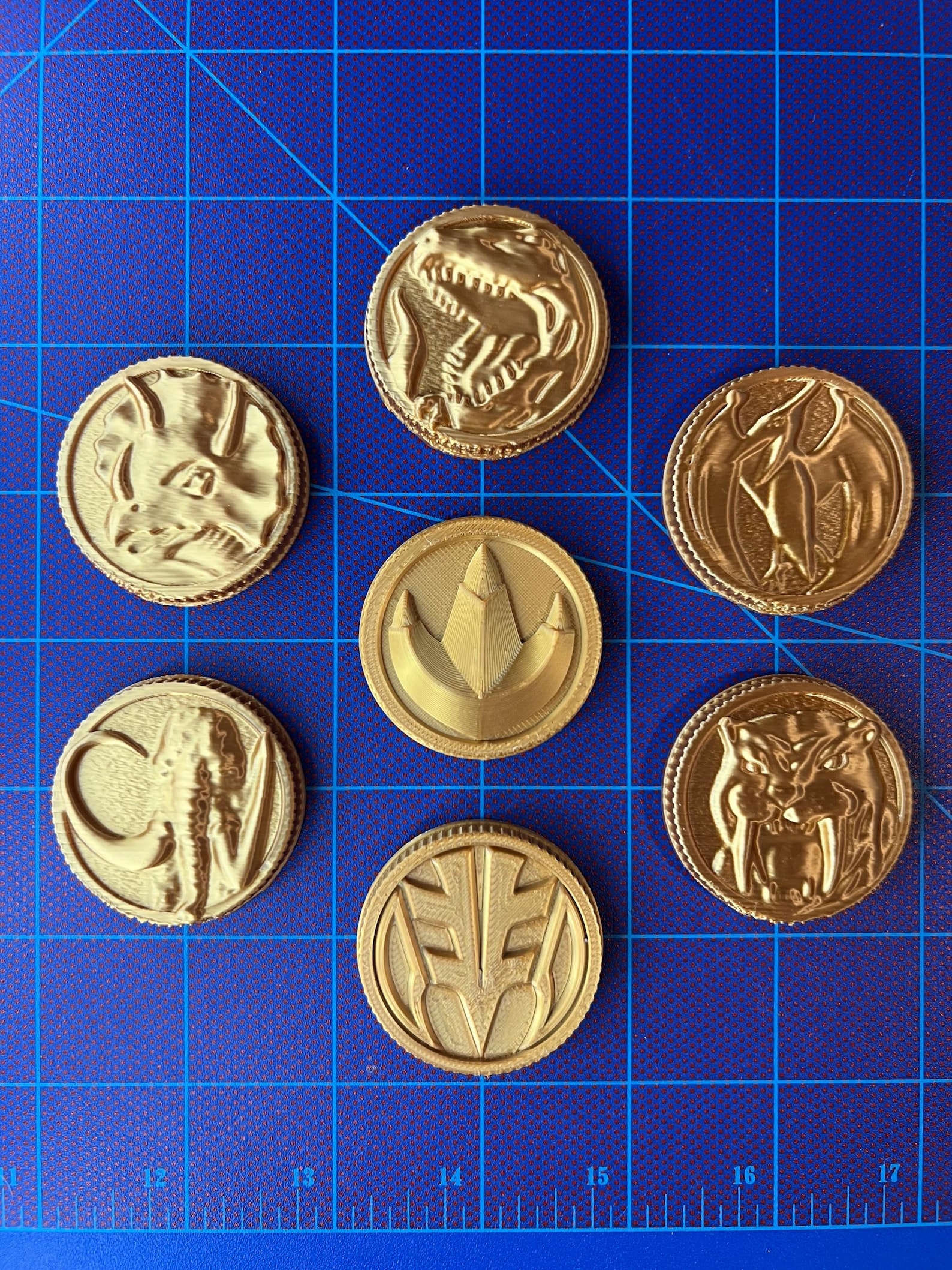 Might Morphin Power Rangers Coins 3D Printed Kit MMPR - Etsy