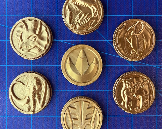 Might Morphin Power Rangers Coins 3D Printed Kit MMPR - Etsy
