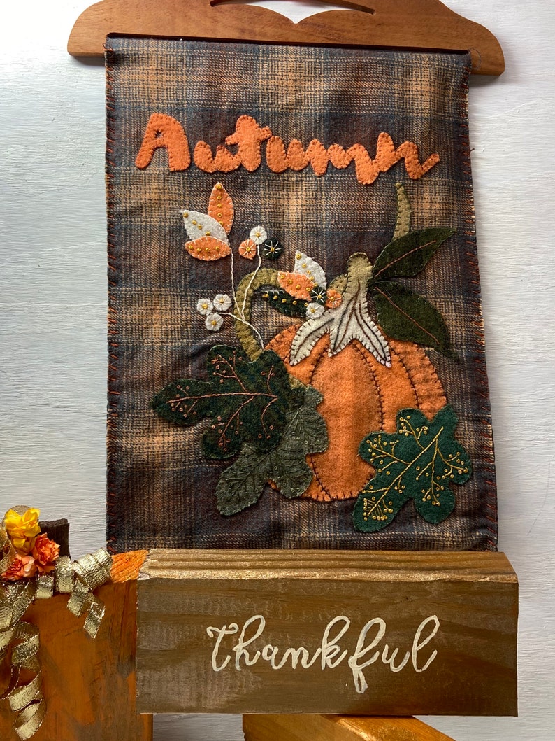 Festive Fall Wall Hanging: Quilted Thanksgiving Decor, Farmhouse Style ...