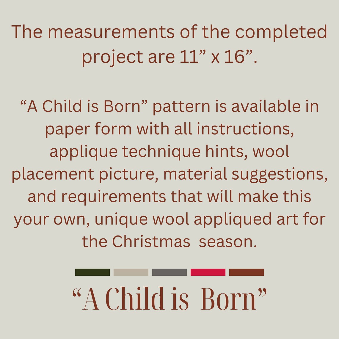 TEN PATTERN BUNDLE - Joyful Nativity Wool Pattern Art, Christian Wall ...