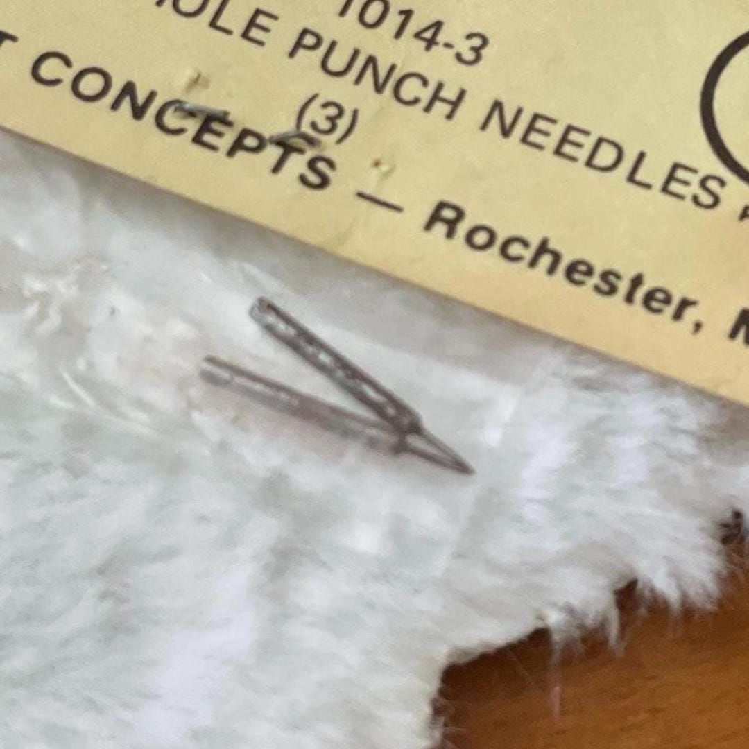 Miniature Dollhouse Vintage Pilot Hole Punch Needles 1:12 Scale ...