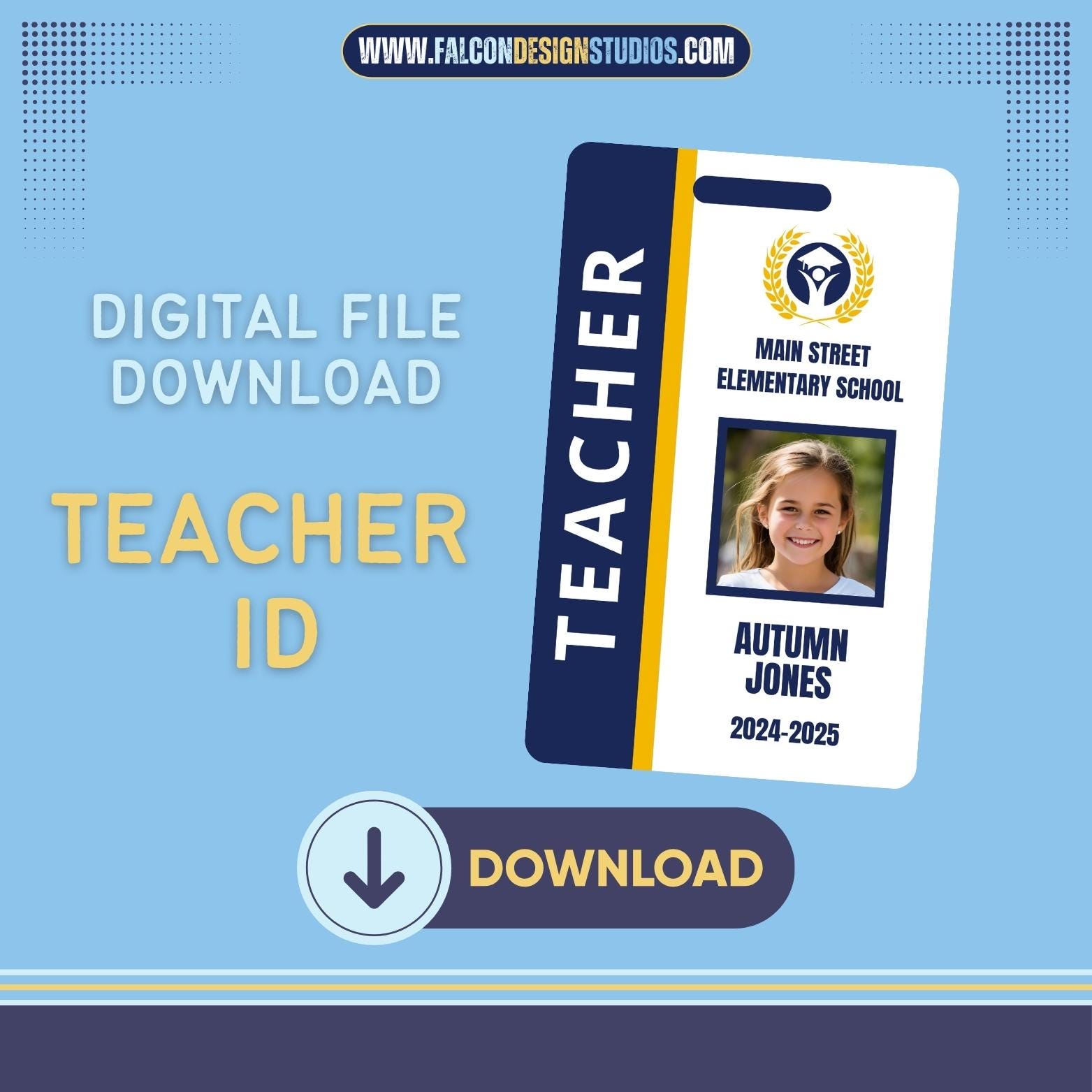 Teacher ID; Digital Download; Career Day Badge; Student ID; Fill in the ...