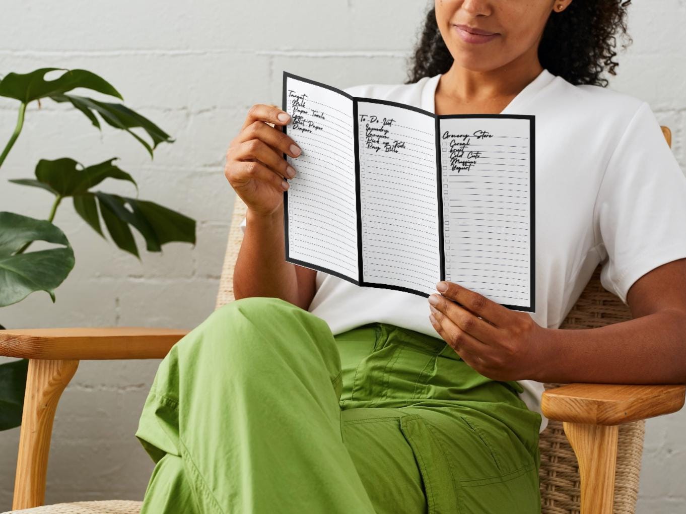 To Do List; Tri-fold; Compact to Do List; Stay Organized; 6 Lists in ...