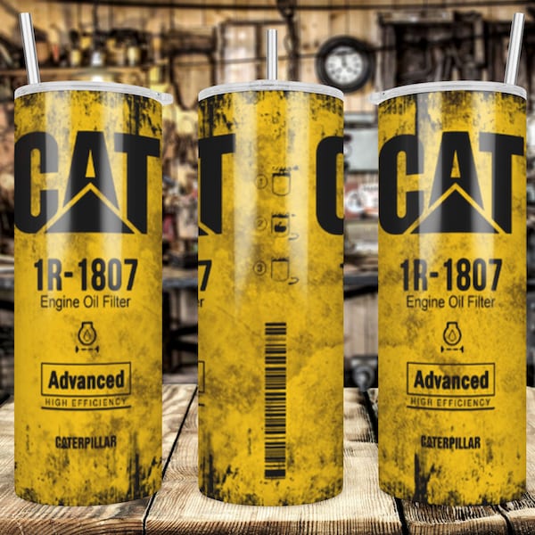 Cat Oil Filter Tumbler - Etsy