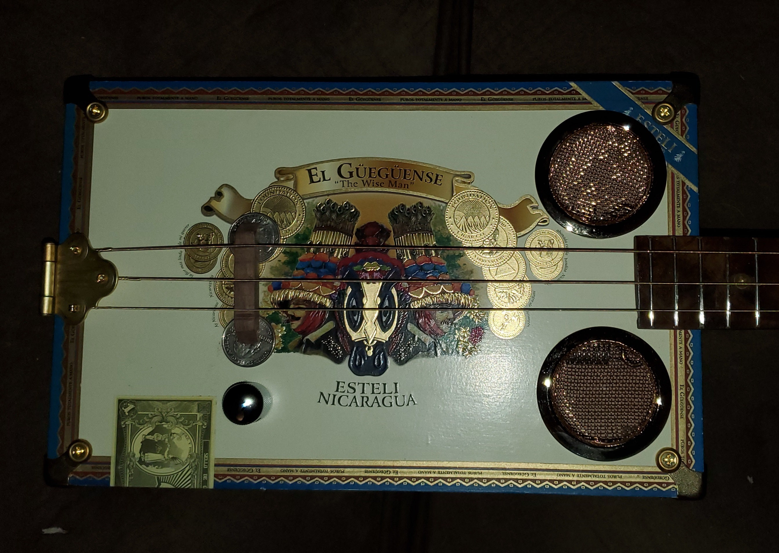 3 String Cigar Box Guitar - Etsy