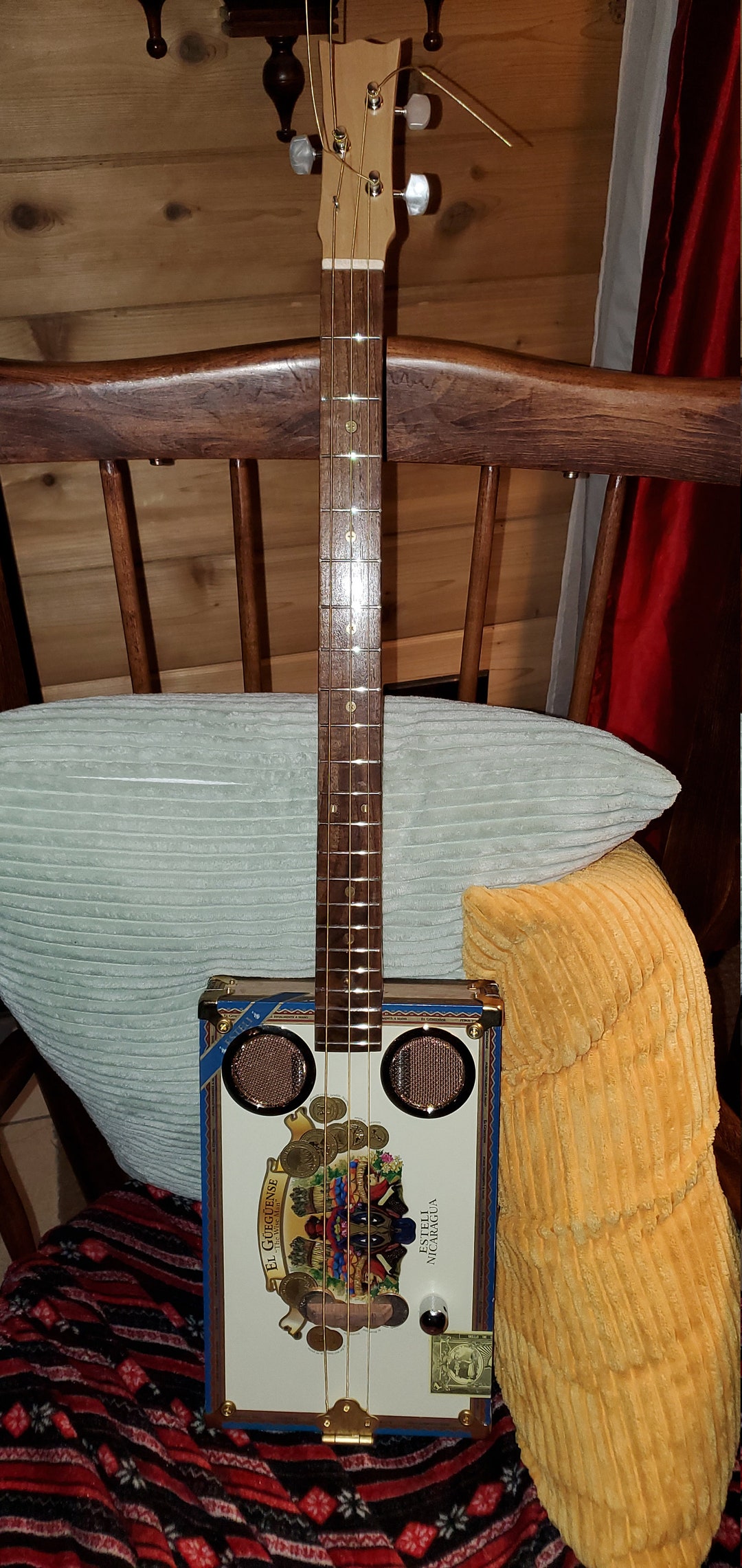 3 String Cigar Box Guitar - Etsy