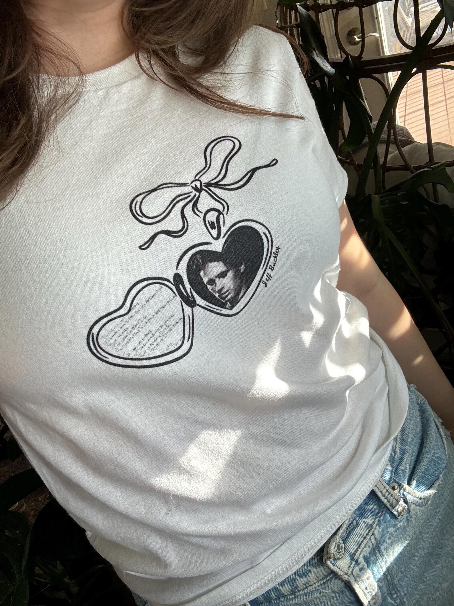 Baby Tee- Jeff Buckley Heart Locket - Etsy