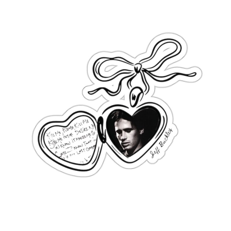Jeff Buckley Heart Locket Sticker - Etsy