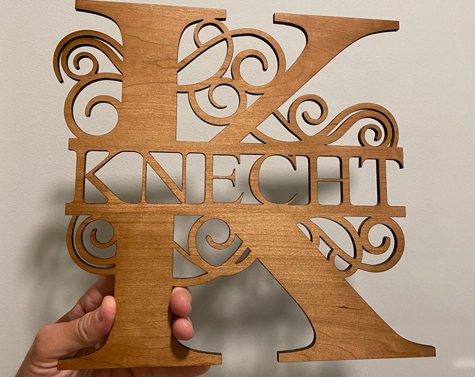 Personalized Wooden Monogram - Etsy