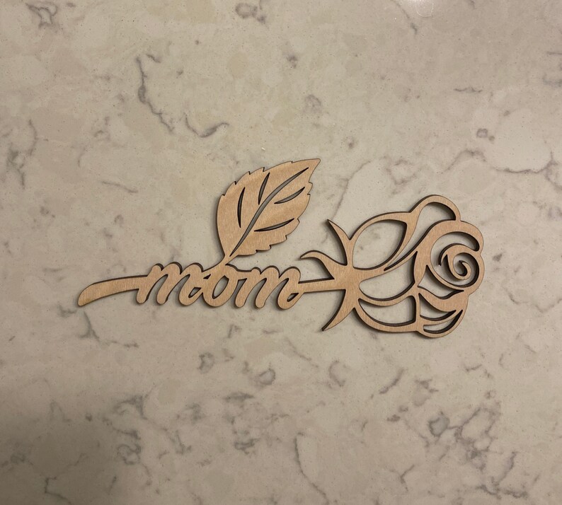 Wooden Rose mom Sign - Etsy