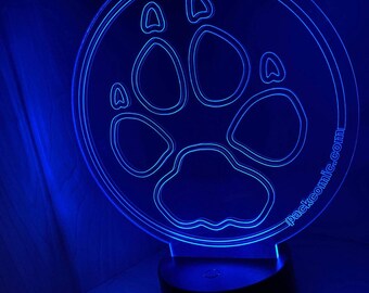 Paw Print Light | Etsy