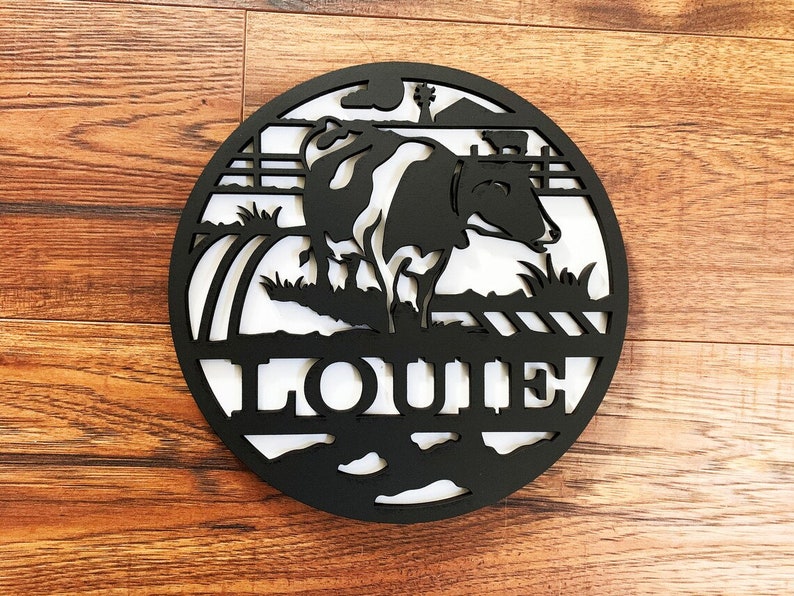 Personalized Barn Themed Round Signs - Etsy