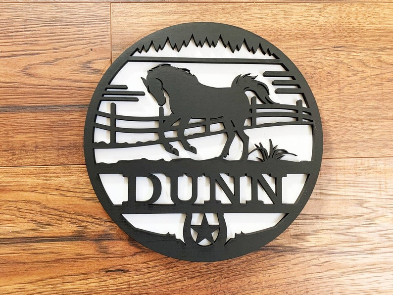 Personalized Barn Themed Round Signs | Etsy