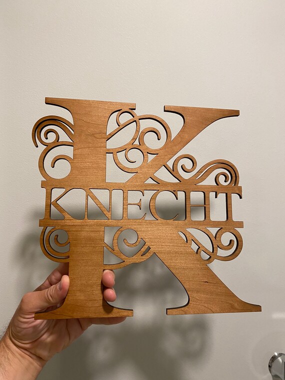 Personalized Wooden Monogram | Etsy