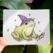 Wizard Frog Cottagecore Decor Meme Watercolor Painting Print Matte ...