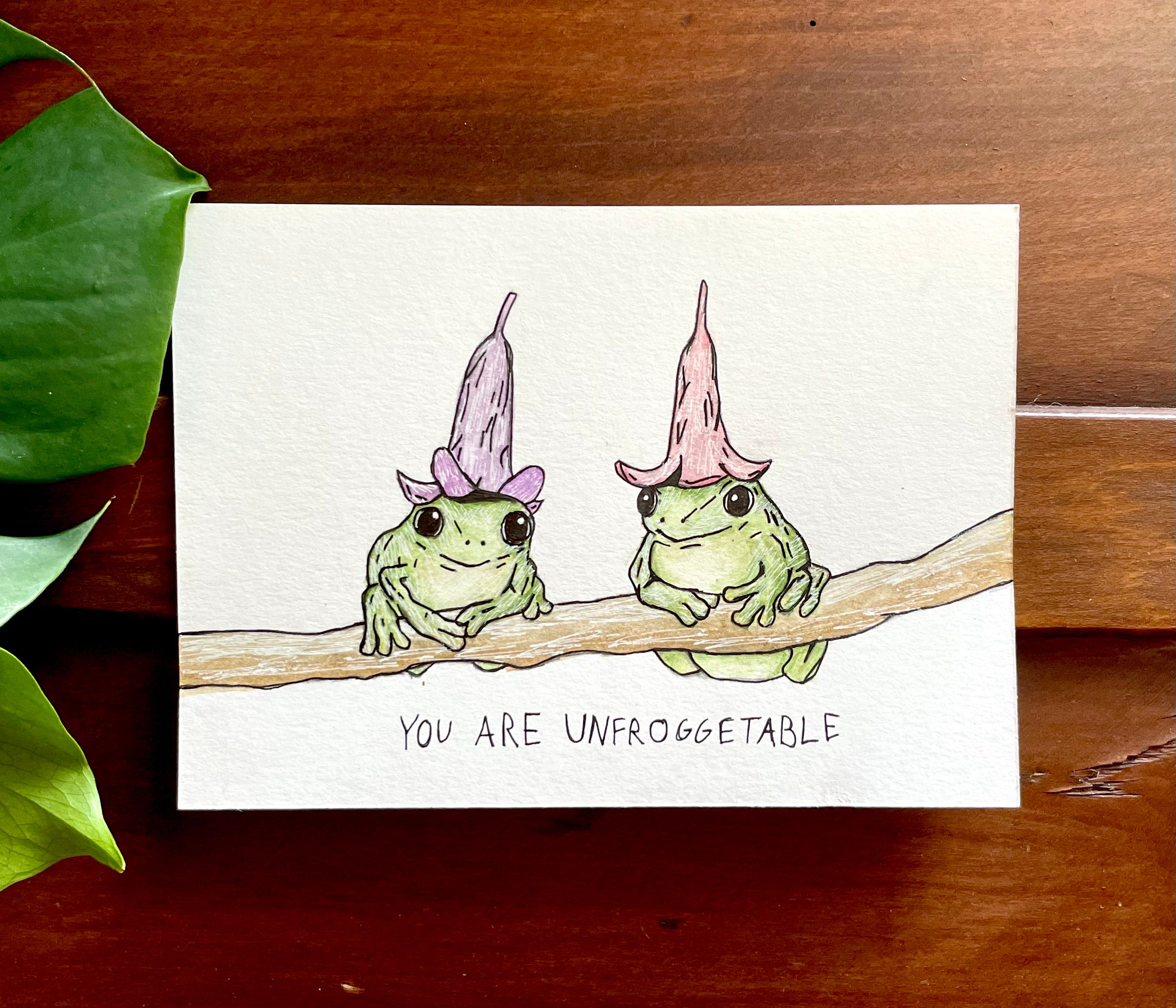 Flower Frog Watercolor Cottagecore Animal Painting Cute Aesthetic Matte ...