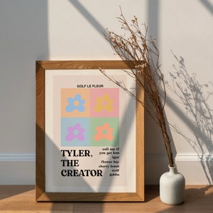 DIGITAL DOWNLOAD Tyler the Creator Merch Poster Aesthetic Wall Art ...