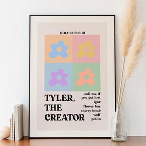 DIGITAL DOWNLOAD Tyler the Creator Merch Poster Aesthetic Wall Art ...