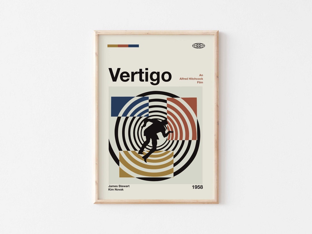 DIGITAL DOWNLOAD Vertigo Poster Alfred Hitchcock Vintage Aesthetic Wall ...