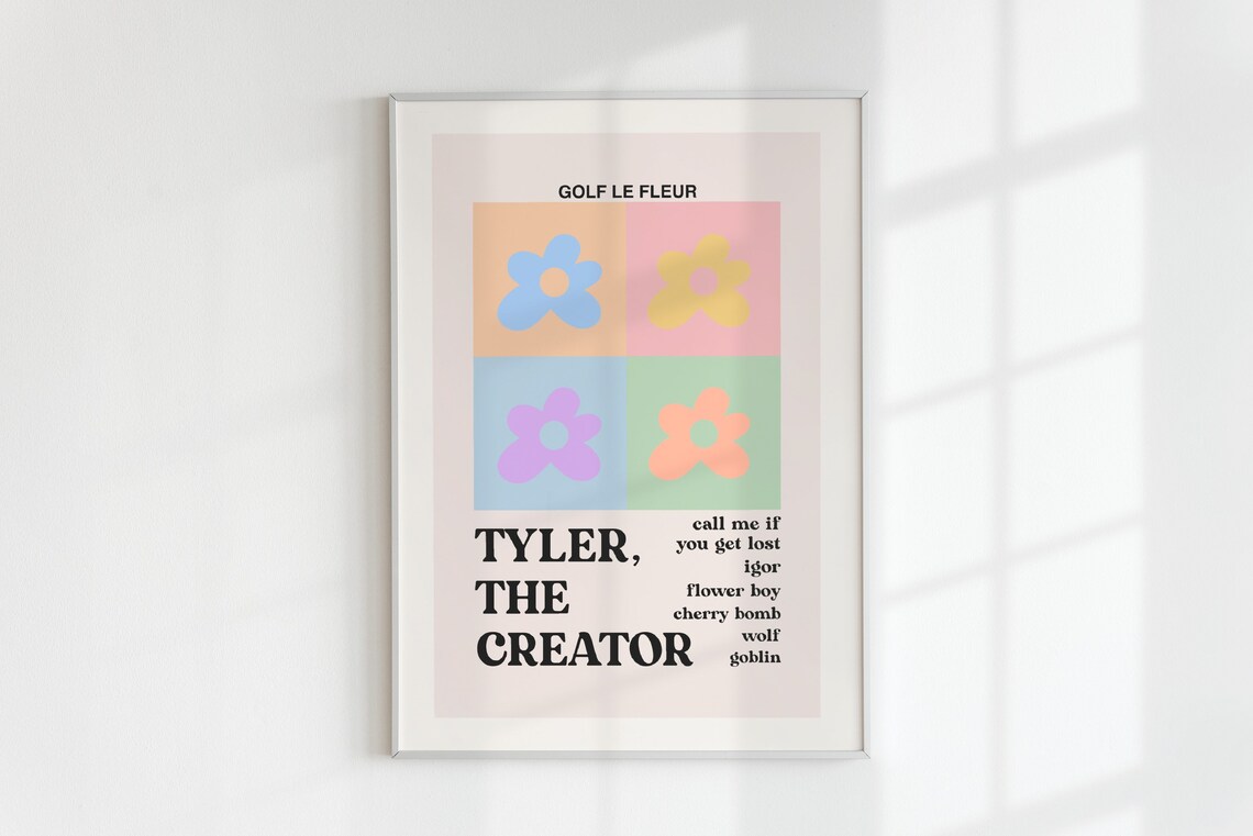 DIGITAL DOWNLOAD Tyler the Creator Merch Poster Aesthetic Wall - Etsy