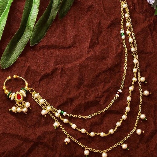 Indian Nose Chain - Etsy UK
