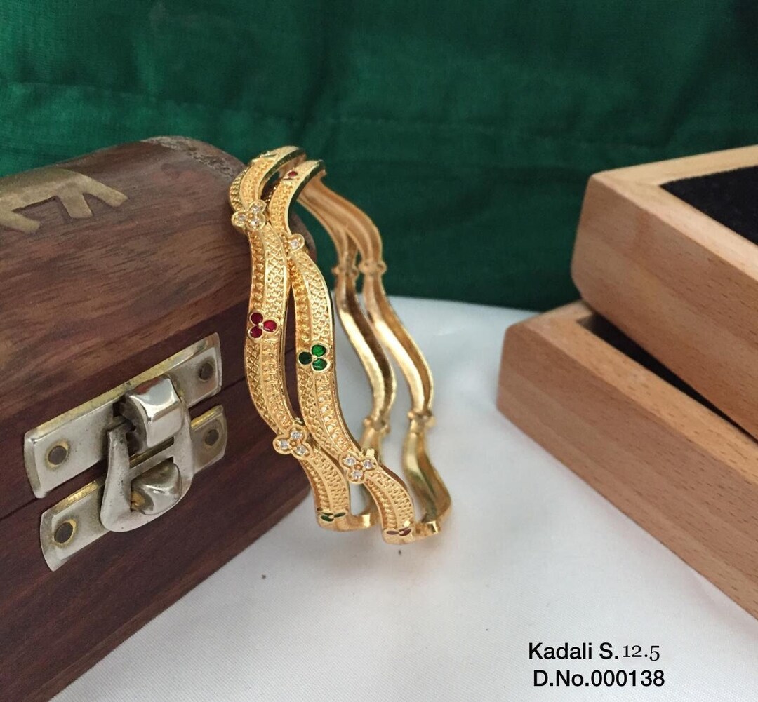 New Shape Design Beautiful Gold Bangles/golde Plated Bangles/gold ...