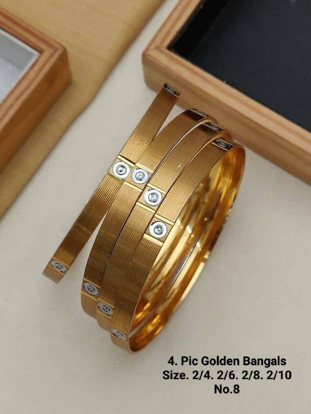 Ethnic Style Bangles/handmade Designer Gold Bangles/wide Bangles ...