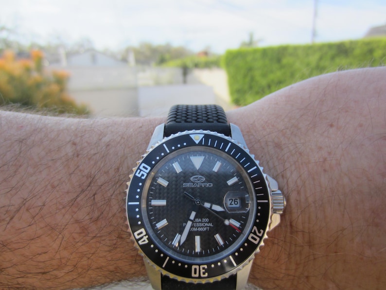 SEAPRO Automatic Watch Scuba Diver Black Dial NOS in Original Box W ...