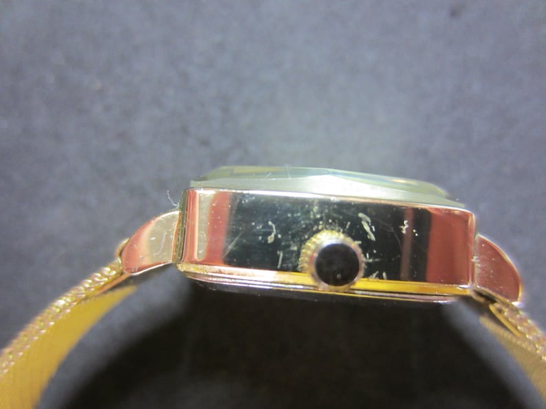 Ellen Tracy Womens Watch ET5188GD Gold Dial 23x30mm Quartz Stainless ...