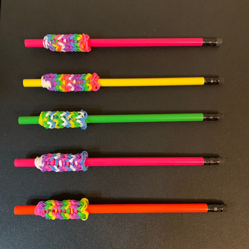 Rainbow Loom Keychain - Etsy