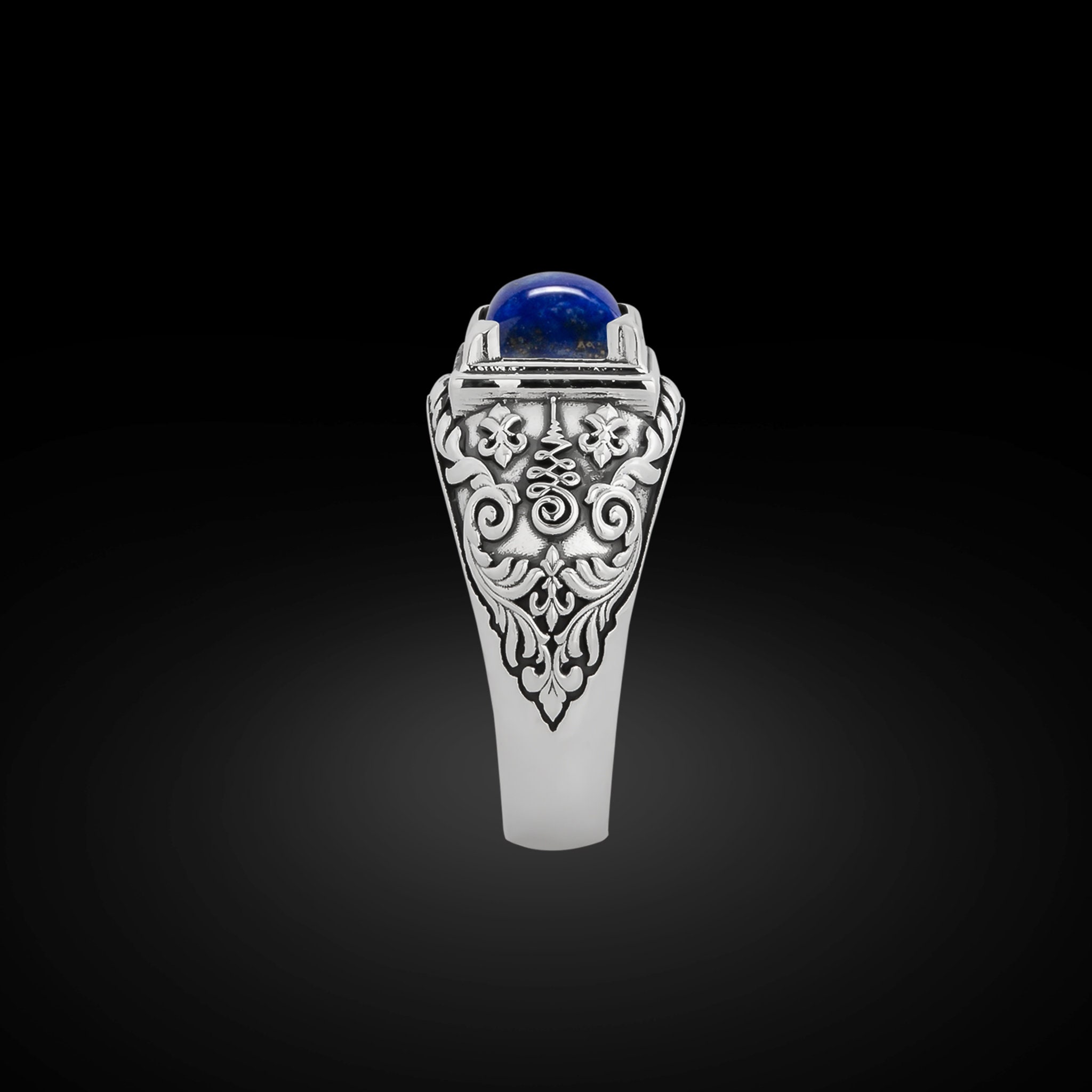 925 Lapis Unalome Ring Unalome Tattoo Ring Unalome Symbol - Etsy UK