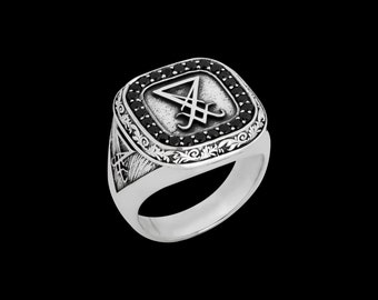 Lucifer Onyx Ring - Etsy