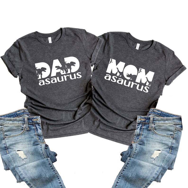 Momasaurus Shirt Dadasaurus Shirt Dinosaur Shirts Mom and - Etsy